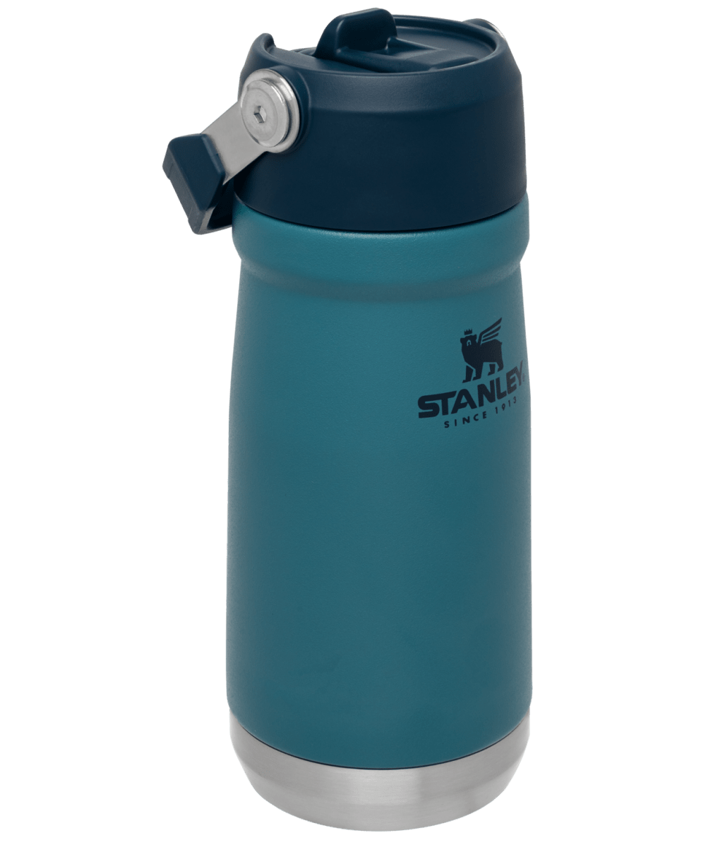 BOTELLA TÉRMICA STANLEY FLIP STRAW AZUL LAGOON | 502 ML - Terra Outdoor